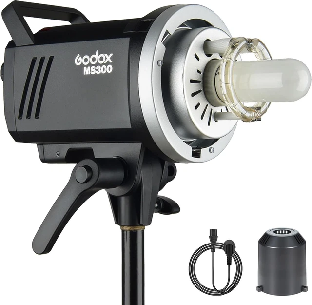 MS300 COMPACT 300W Studio Flash,Small and Portable 2.4G Wireless X ...