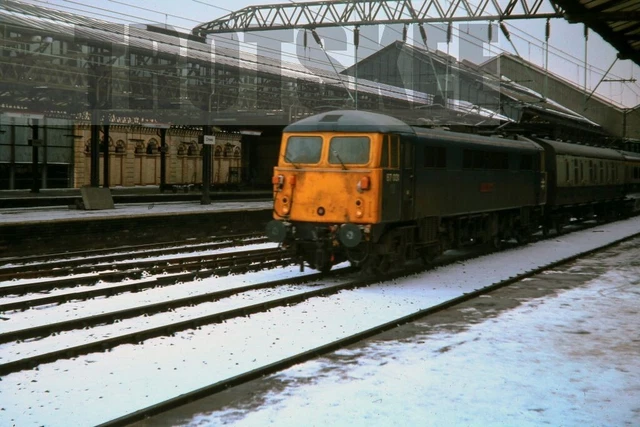 35MM SLIDE BR British Rail Electric Loco Class 87 87031 Crewe 1979 ...