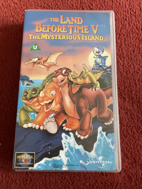 THE LAND BEFORE Time 5 The Mysterious Island Universal VHS Video ...