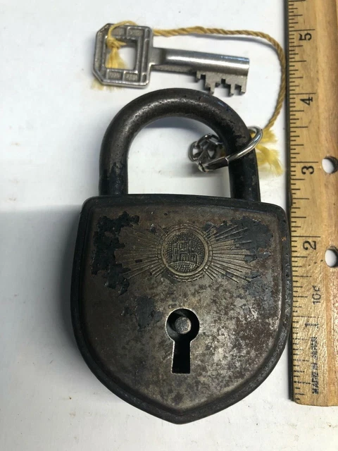 WW2 GERMAN MILITARY Padlock,Original, With Writing,No Bad Symbols ...