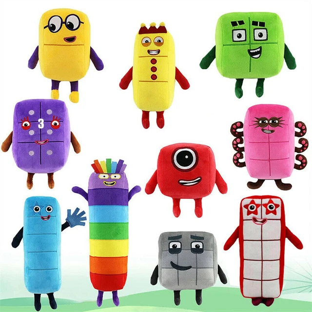 NUMBERBLOCKS PLUSH TOY Educational Soft Stuffed Number Blocks Doll Gift ...
