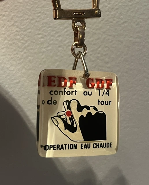 PORTE CLÉ BOURBON EDF GDF ! Key Ring 1960s EUR 7,99 - PicClick FR