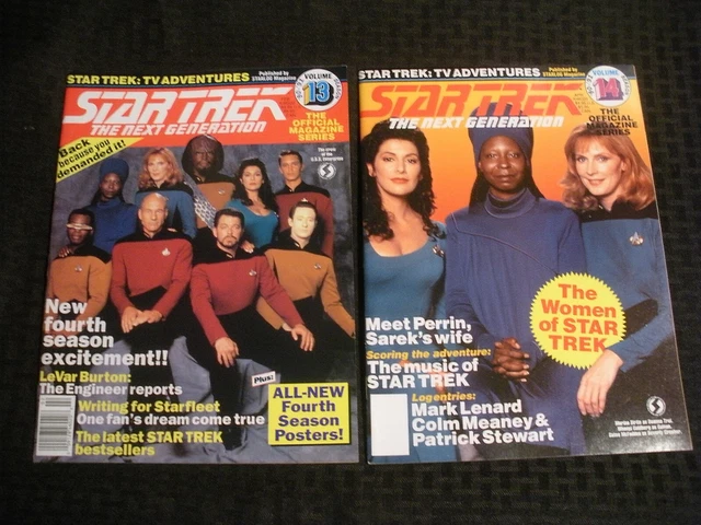 MAGAZINE STAR TREK La Nouvelle Génération 1990 Volume 13 & 14 FVF 7.0 LOT De 2 EUR 18,01 ...