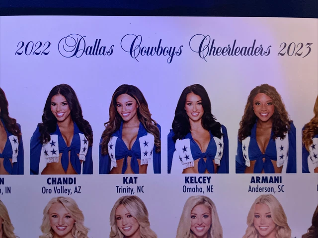 OFFICIAL 2022-2023 DALLAS COWBOYS CHEERLEADERS Picture Photo DCC pic ...