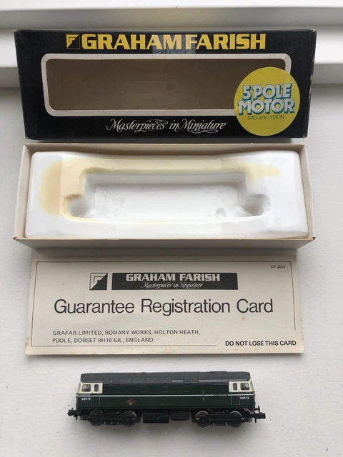 GRAHAM FARISH 8314 BR Green Class 33 Diesel Engine Model Railway N ...