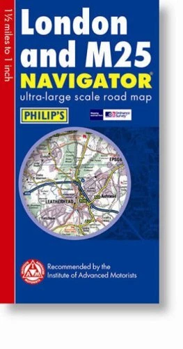 LONDON AND M25 Navigator Map, Maps, Philip's £5.90 - PicClick UK