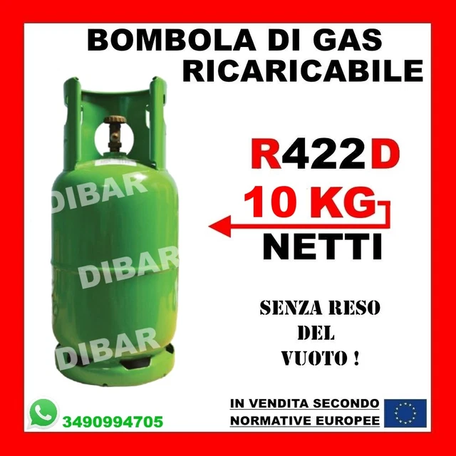 BOUTEILLE DE GAZ Fluide Frigorigène R422D à Partir De 10KG Net ...
