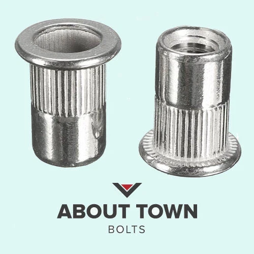 RIVNUTS M3 M4 M5 M6 M8 M10 M12 Steel Rivnuts Blind Nutserts Knurled Rivet Nuts £1.76 - PicClick UK