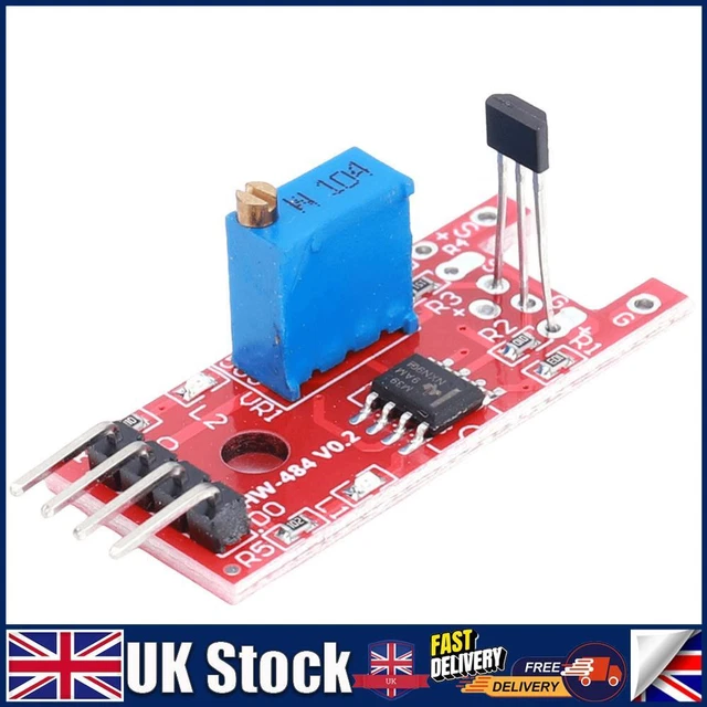 KY-024 DC 5V Hall Effect Magnetic Sensor Linear Magnetic Hall Sensor ...