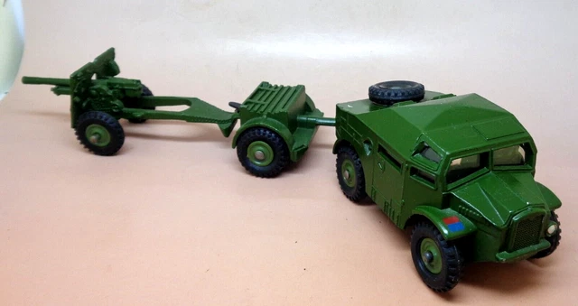 DINKY TOYS GB Réf 688/162/686 Morris Tracteur d'artillerie/Trailer ...