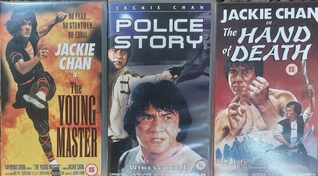 JACKIE CHAN - Police Story, The Young Master, The Hand Of Death VHS £5. ...