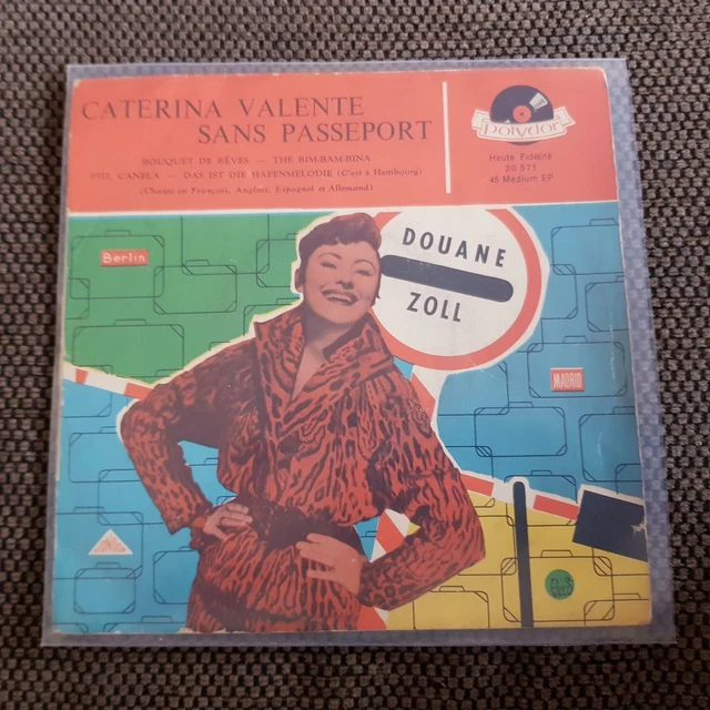 CATERINA VALENTE - Sans Passeport 7'' EP SUNG IN FRENCH/ ENGLISH ...