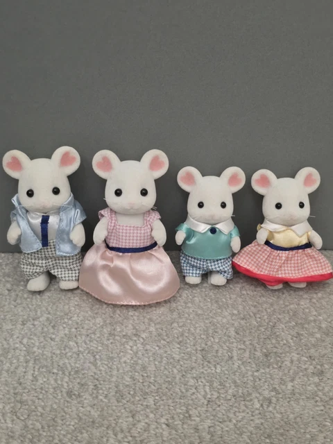 SYLVANIAN FAMILIES MARSHMALLOW Mouse Family £12.94 - PicClick UK