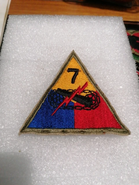 PATCH ARMEE US 7th ARMORED DIVISION ww2 original EUR 12,00 - PicClick FR