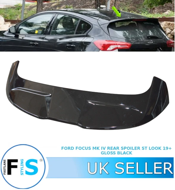 FORD FOCUS 2019+ Mk4 St Style Boot Spoiler Roof Spoiler Gloss Black Oem ...