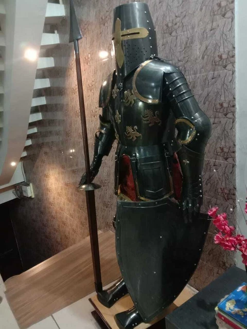 MEDIEVAL KNIGHT SUIT of Armor Combat Full Body Armour suit With Wooden ...