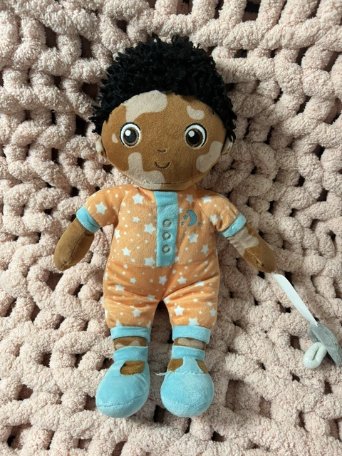 ALDI LITTLE TOWN Soft Toy Plush Doll Vitiligo Birthmark Dark Skin Male ...