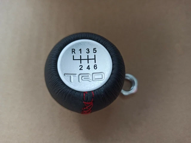 TRD LEATHER 6 SHIFT GEAR KNOB TOYOTA supra levin corolla YARIS MR2 GT86 ...