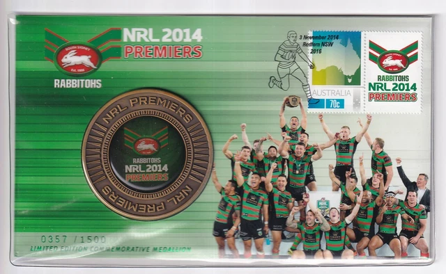 AUSTRALIAN PNC COVER: 2014 Nrl Premiers Sydney Rabbitohs Commemorative ...