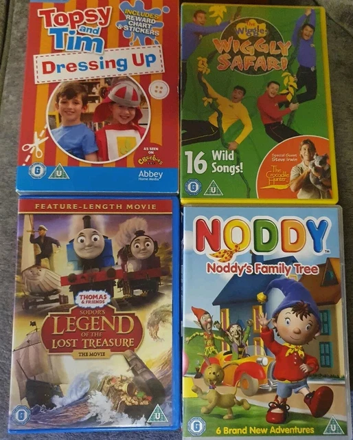 40 × KIDS DVD Bundle Noddy,Wiggles,Paw Patrol,Pingu,Peppa Pig,Scooby ...