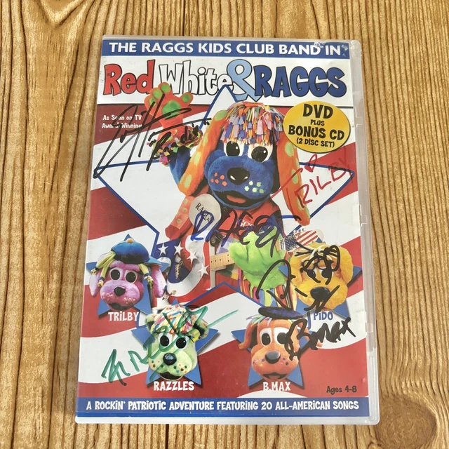 RAGGS KIDS CLUB Band Red White and RAGGS DVD 2005 Character Signed ...