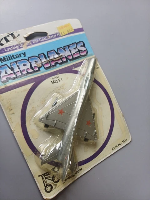 VINTAGE ERTL MILITARY Airplanes Diecast Model MiG 21 Fishbed USSR RARE ...