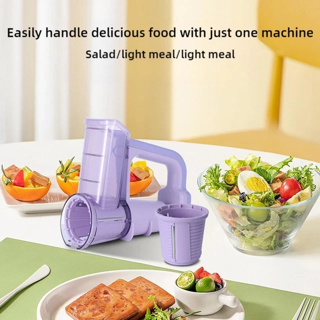 MULTIFUNCTIONAL ELECTRIC ROLLER Vegetable Cutter Cheese Shredder Slicer ...