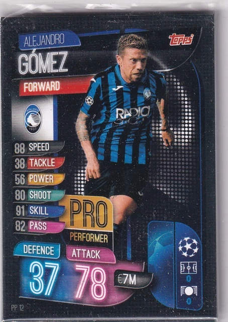 TOPPS MATCH ATTAX CL 19/20 Núm Pp 12 Alejandro Gomez Pro Performer EUR ...