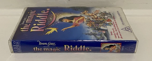 THE MAGIC RIDDLE VHS Original Clamshell case Video Yoram Gross TESTED ...