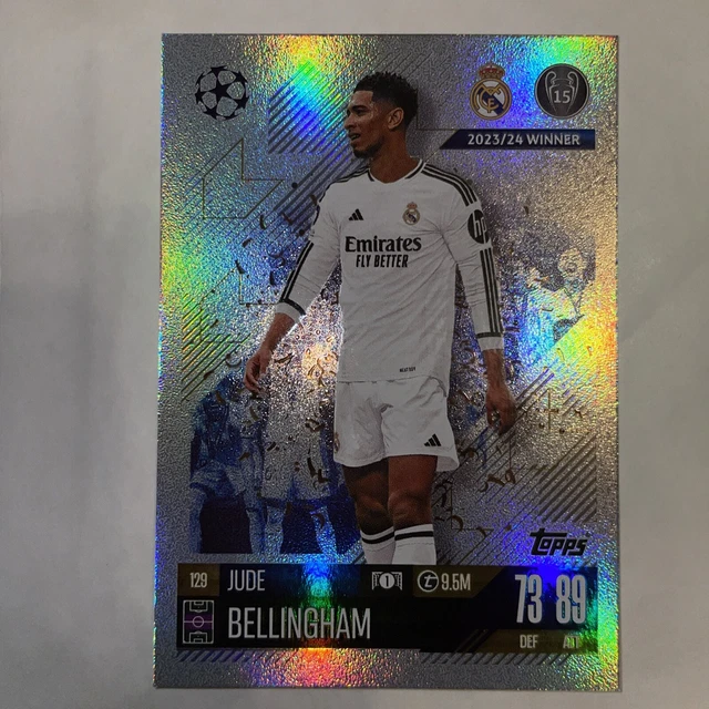 JUDE BELLINGHAM MATCH Attax 2024/2025 Real Madrid 24/25 Topps # 129 £1. ...