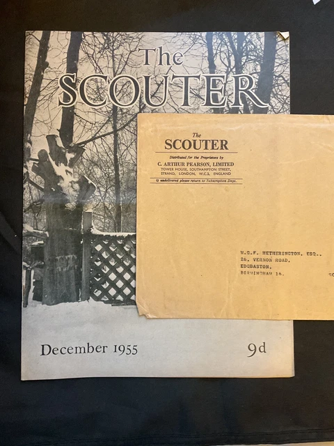 UK BOY SCOUTS 1950's The Scouter Magazine & Original Envelope & FREE ...