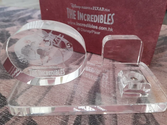 DISNEY PIXAR THE Incredibles Crystal Glass Desk Tidy Pen Holder - Rare ...