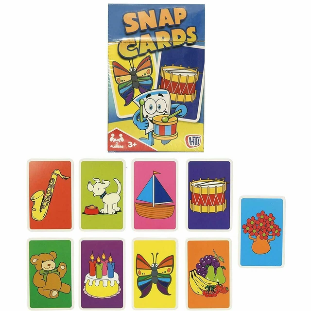 TRADITIONAL CHILDRENS SNAP CARDS - Kids Game Family Fun Playing Cards ...