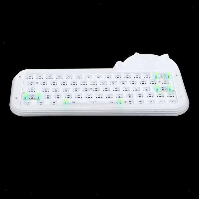CUTE CAT HOT Swappable Mechanical Keyboard DIY Kit PCB Case Mounting £ ...