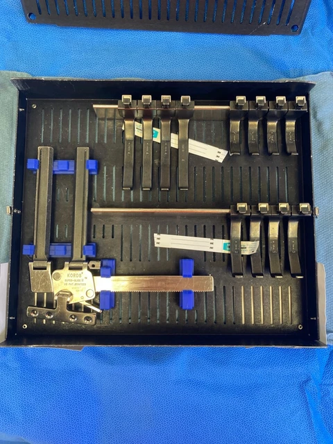 KOROS SUPER SLIDE II Lumbar Retractor Set w Sterilization Custodia ...