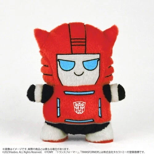 TAKARA TOMY TRANSFORMERS Cliffjumper Mochibot Plush Toy 15cm Red Back ...