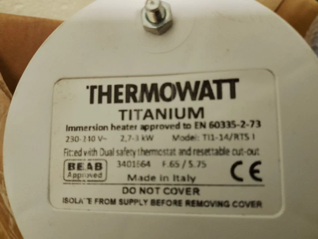 THERMOWATT TITANIUM 3401664 Immersion Heater Element £50.00 - PicClick UK