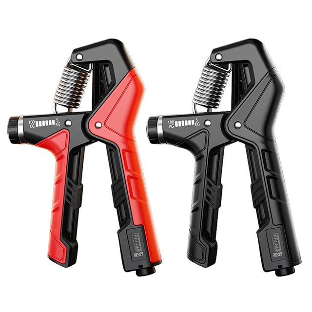 HAND GRIP STRENGTH Power Trainer Gripper Strengthener Adjustable Gym ...