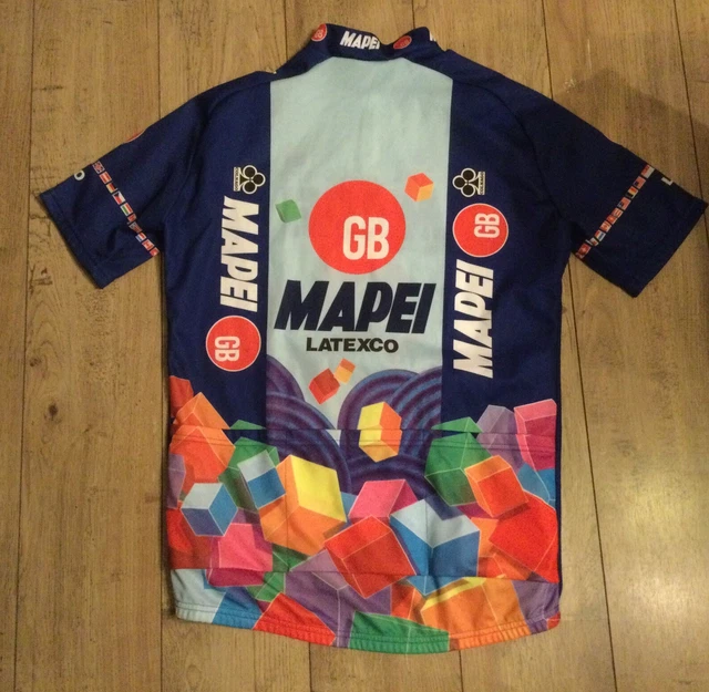 ANCIEN MAILLOT DE Vélo Cyclisme Équipe MAPEI GB Latexco SPORTFULL ...