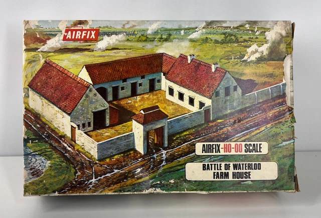 VINTAGE AIRFIX HO-OO Scale Battle Of Waterloo Farm House Plastic Model ...