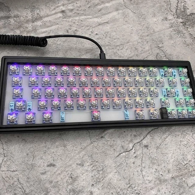 CASTLE MECHANICAL CUSTOM KEYBOARD DIY KIT OF GAS67 TYPE-C BACKLIT RB8 ...