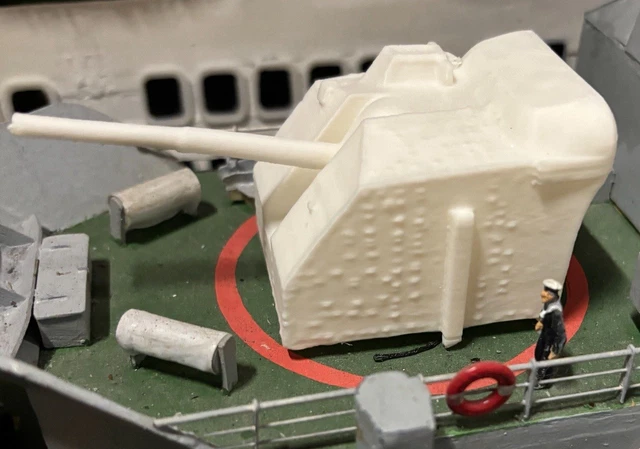 3D PRINTED HMS cavalier 4.5 Inch Guns 1/72 Scale £31.92 - PicClick UK