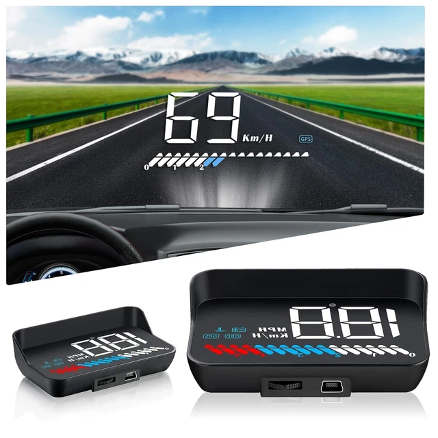 AUTO HUD DISPLAY OBD2 & HUD Display GPS Dual System, Tachimetro Auto ...