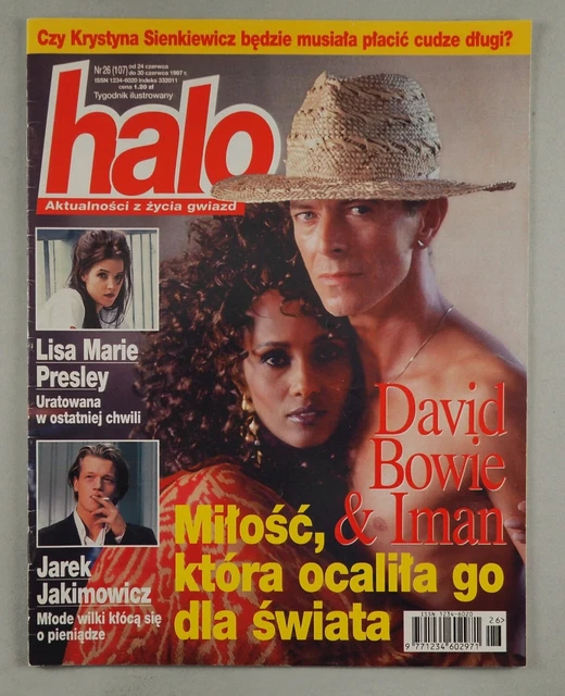 DAVID BOWIE IMAN 1997 Isabella Rosselini,Lisa Presley,Val Kilmer,Farrah ...