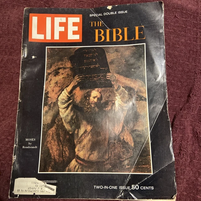 LIFE MAGAZINE DEC 25 1964 The Bible. Moses by Rembrandt. Special Double ...