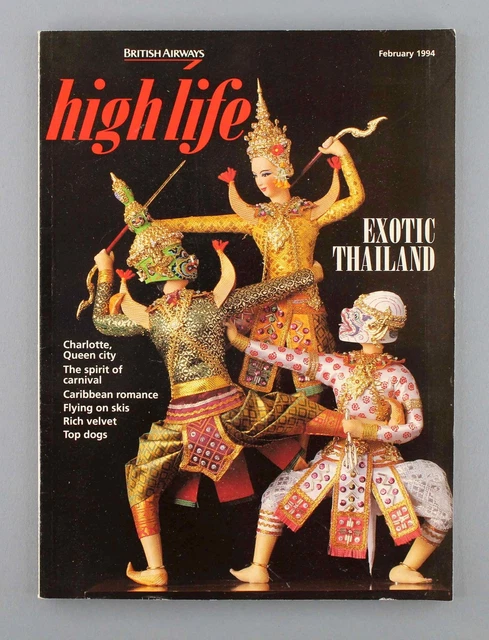 BRITISH AIRWAYS HIGHLIFE Airline Inflight Magazine February 1994 Robert ...