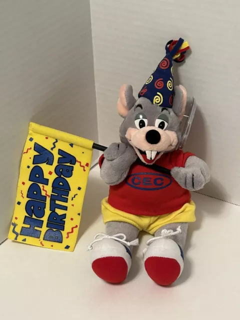Rare Chuck E Cheese Limited Edition “happy Birthday” Chuck E Plush