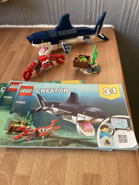 LEGO CREATOR DEEP Sea Creatures 31088(Complete) £7.59 - PicClick UK