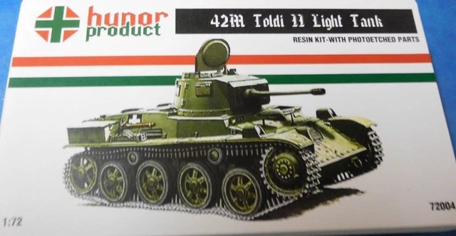HUNOR PRODUCT 72004 Resinbaus. Ungarischer leichter Panzer 42M Toldi II ...