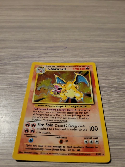 CHARIZARD UNLIMITED | Lot de Base 4/102 | Carte Pokemon Holo 1999 EUR ...